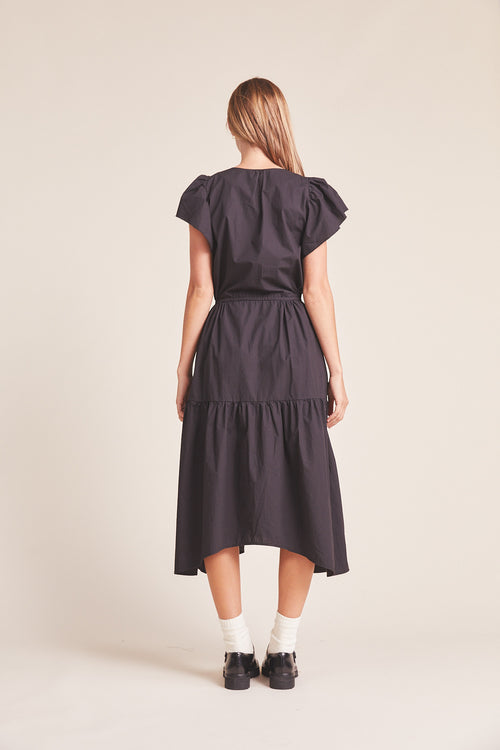 Kristi Dress Black Poplin
